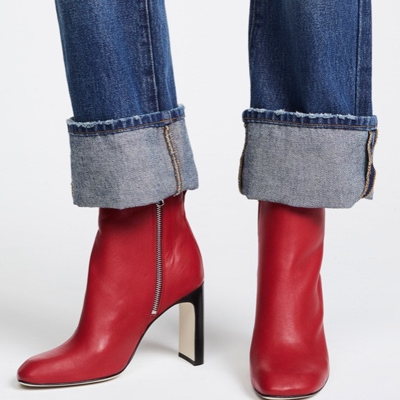 rag & bone | Shoes | Rag And Bone Red Ellis Boot Gently Worn | Poshmark